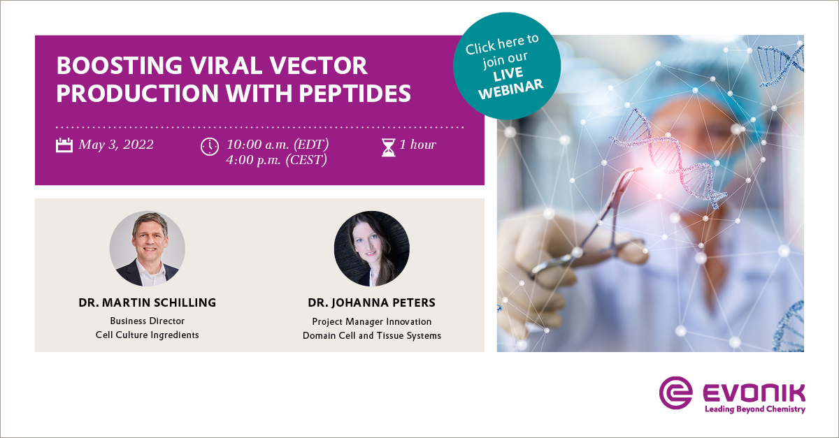 Boosting viral vector production with peptides