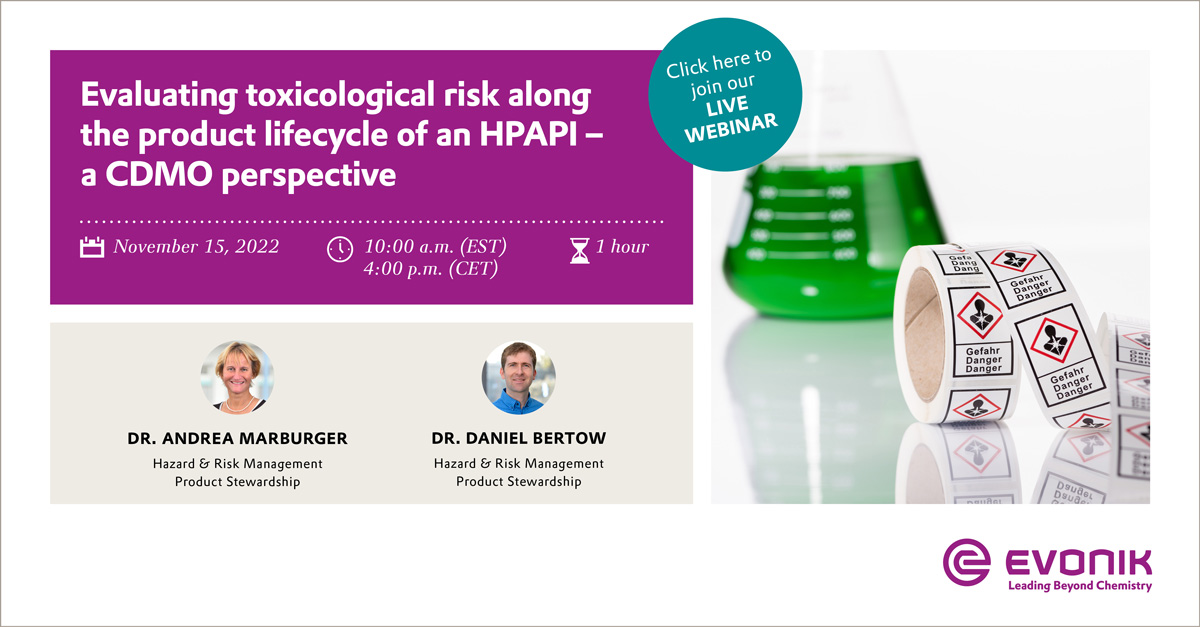 Evaluating toxicological risk along the product lifecycle of an HPAPI ...